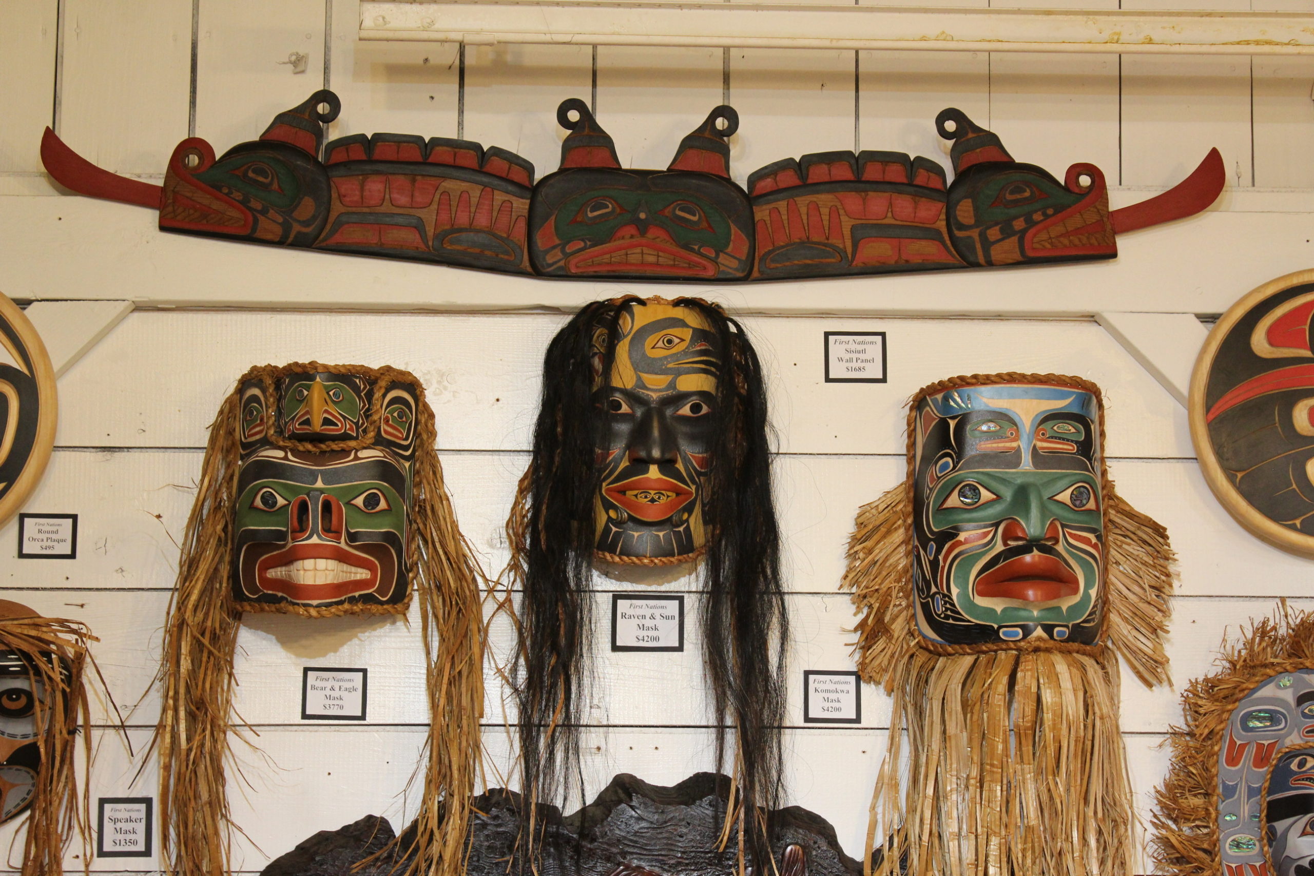 First Nations Raven Stealing the Sun Cedar Wall Panel Home & Living ...