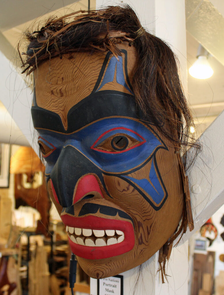 First Nations Orca Whale Warrior Portrait Mask - Forest Gems Gallery