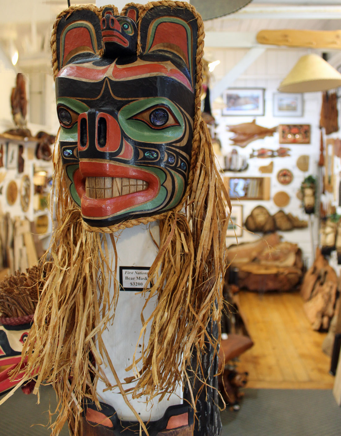 First Nations Bear Mask - Forest Gems Gallery