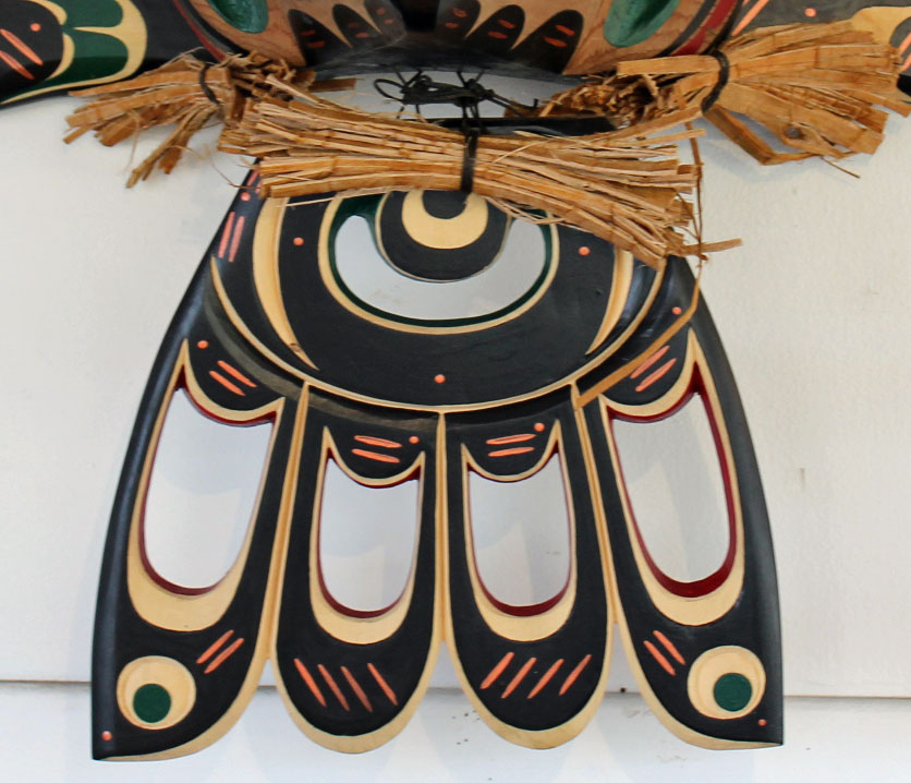 First Nations Raven Mask, 42 x 28 x 14 - Forest Gems Gallery