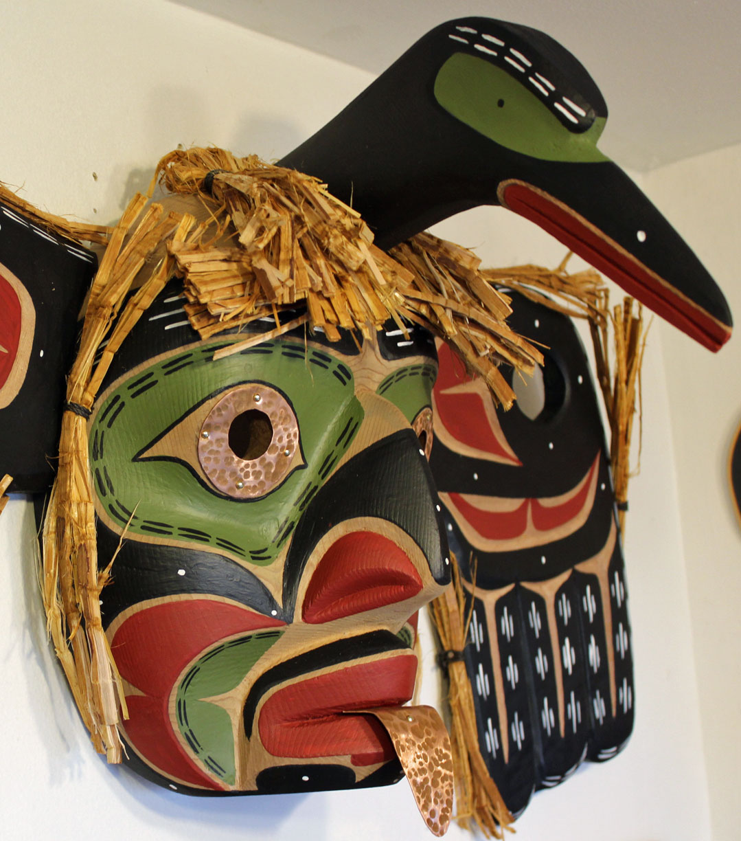 First Nations Loon and Human Mask - Forest Gems Gallery