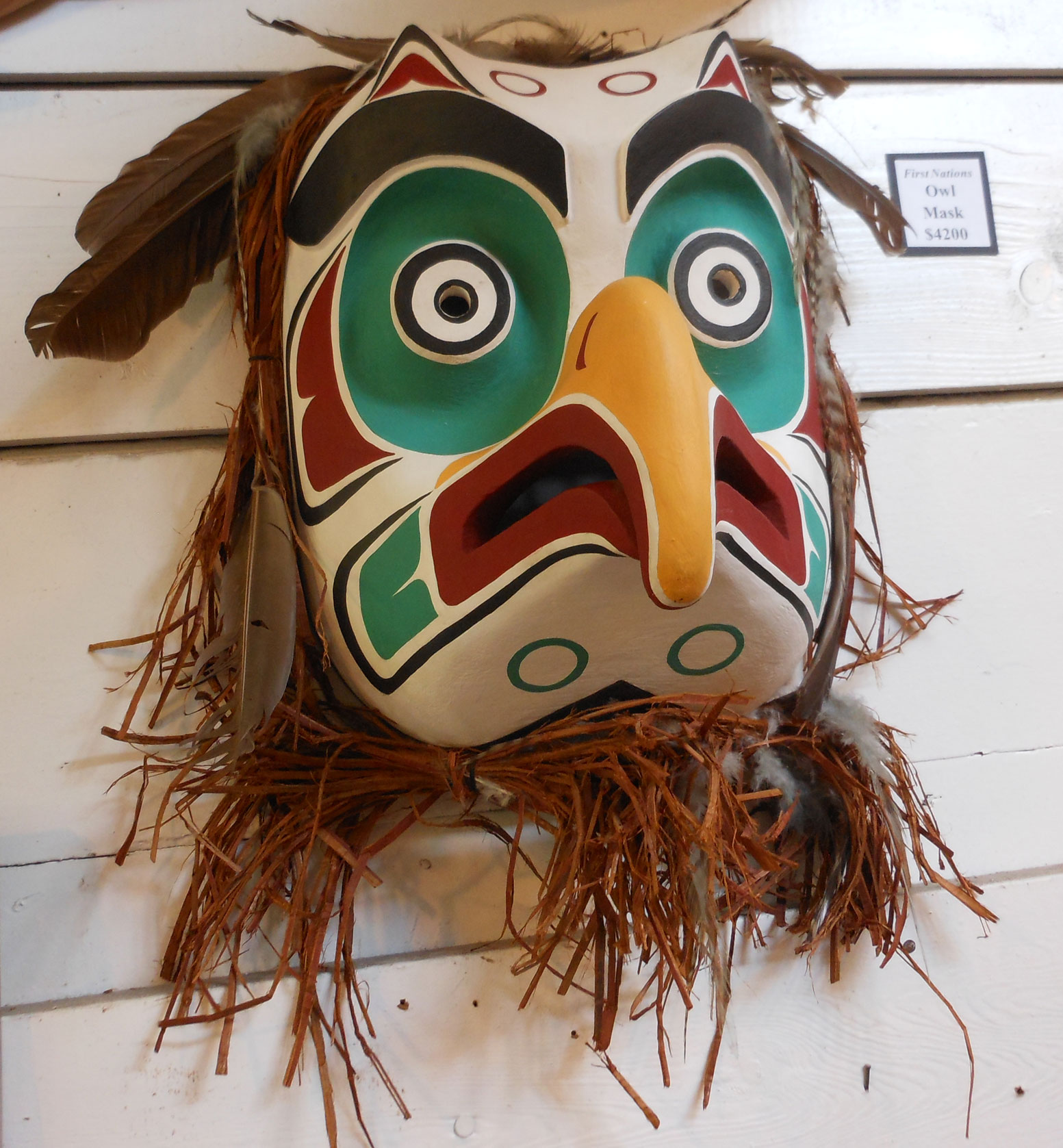 First Nations Owl Mask - Forest Gems Gallery