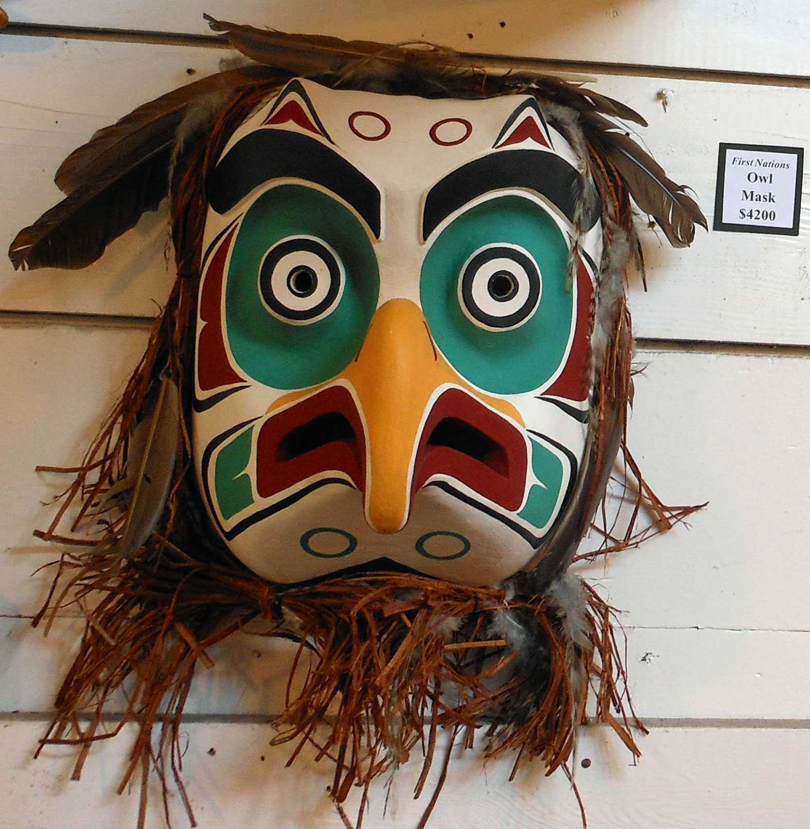 First Nations Owl Mask - Forest Gems Gallery