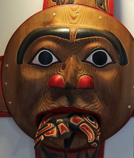 First Nations Sun and Salmon Mask - Forest Gems Gallery