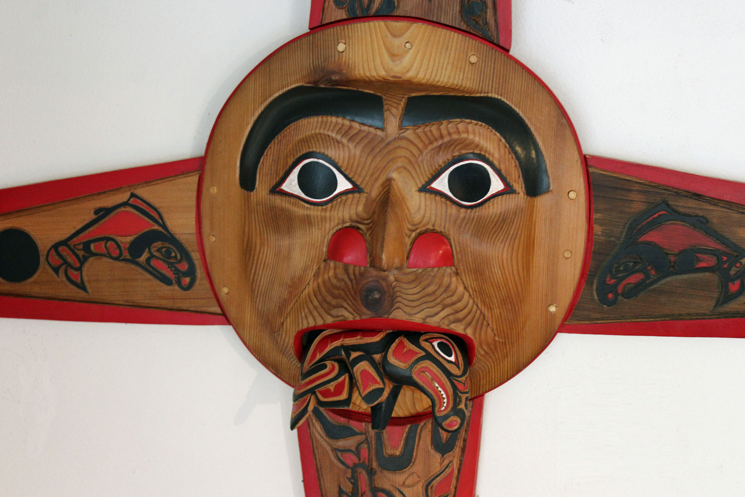 First Nations Sun and Salmon Mask - Forest Gems Gallery