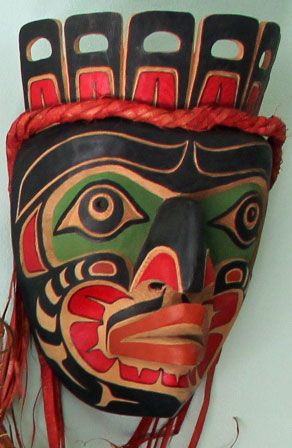 First Nations Komokwa Mask - Forest Gems Gallery