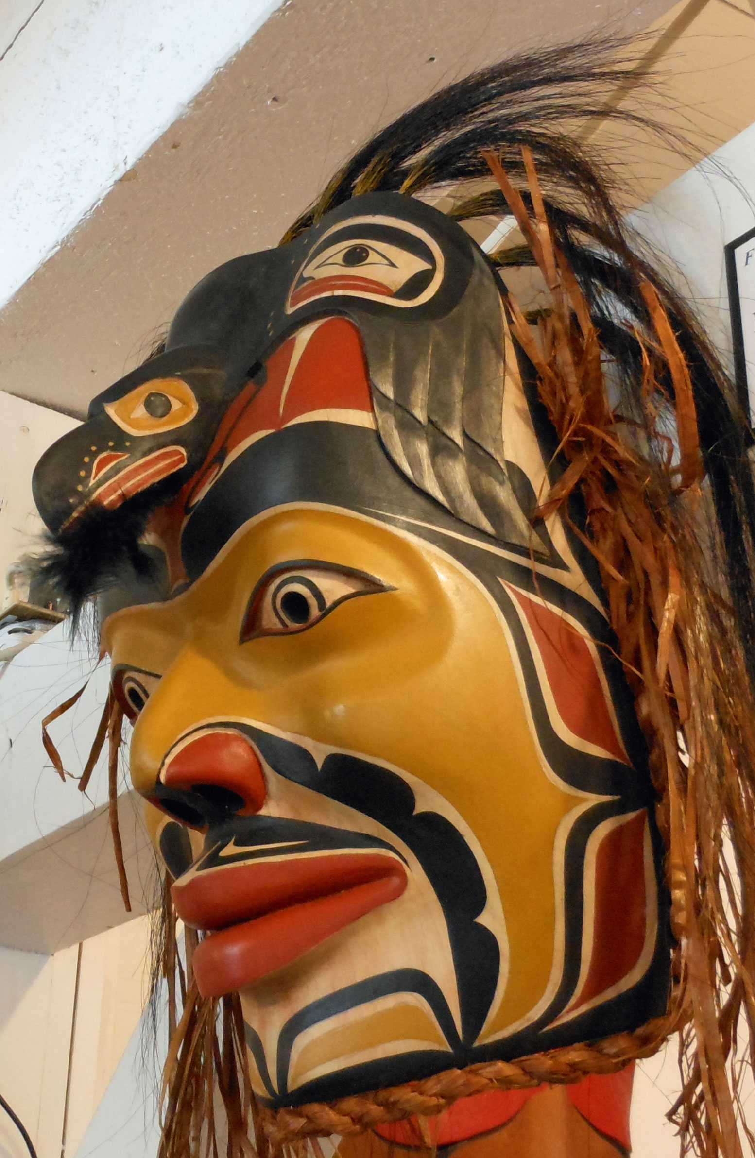 First Nations Raven Portrait Mask - Forest Gems Gallery