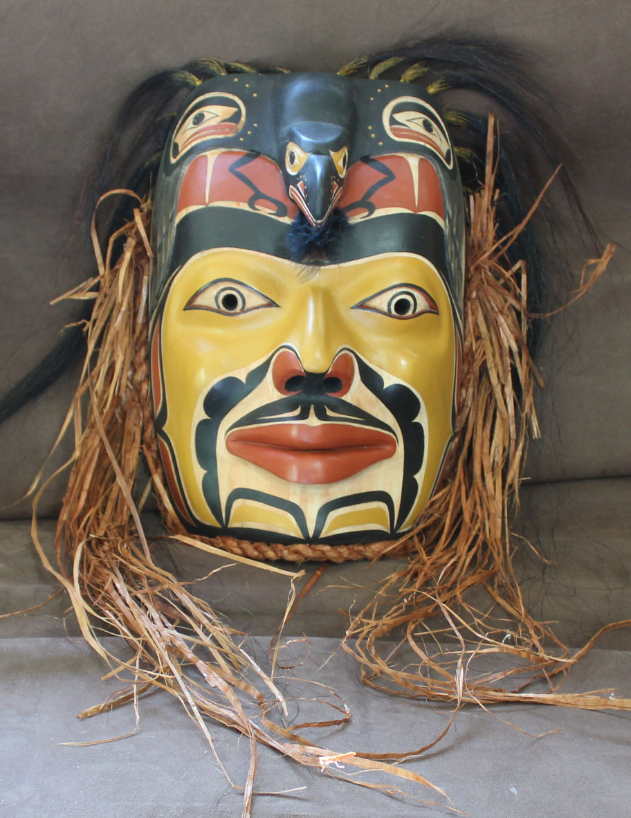 First Nations Raven Portrait Mask - Forest Gems Gallery