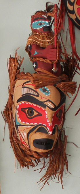 Makah "Vision" Mask, two-piece - Forest Gems Gallery
