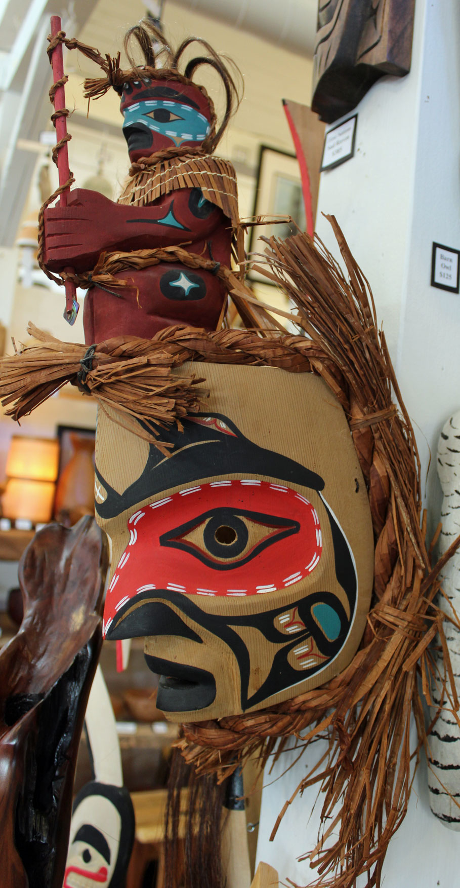 Makah "Vision" Mask, two-piece - Forest Gems Gallery