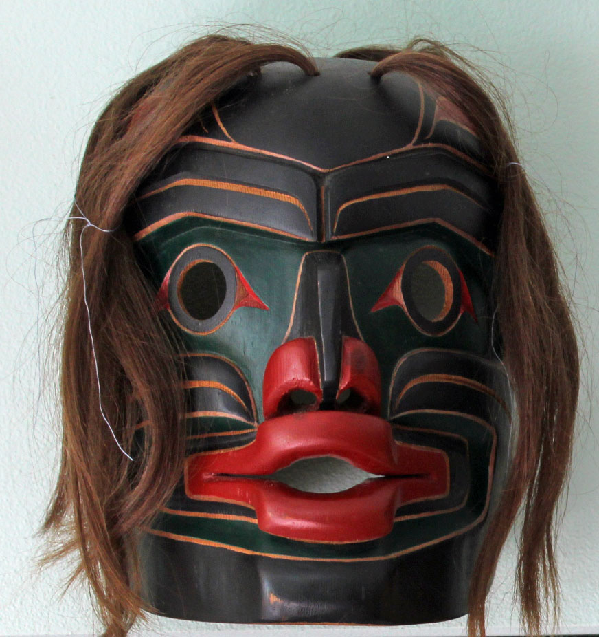 First Nations Kwakiutl Tlowitsis Wild Man Mask - Forest Gems Gallery