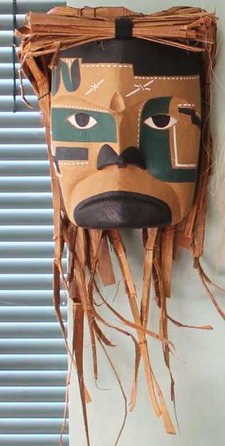 Makah Tribe Portrait Mask - Forest Gems Gallery