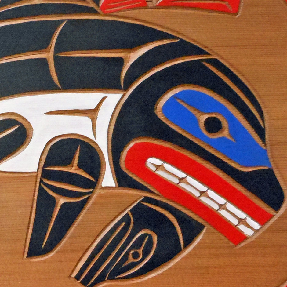 First Nations Orca and Salmon Panel - Forest Gems Gallery
