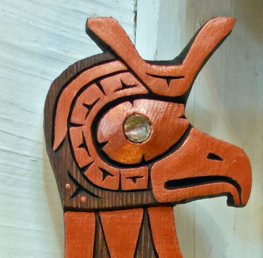 First Nations Owl Wall Panel w/ Inlay - Forest Gems Gallery