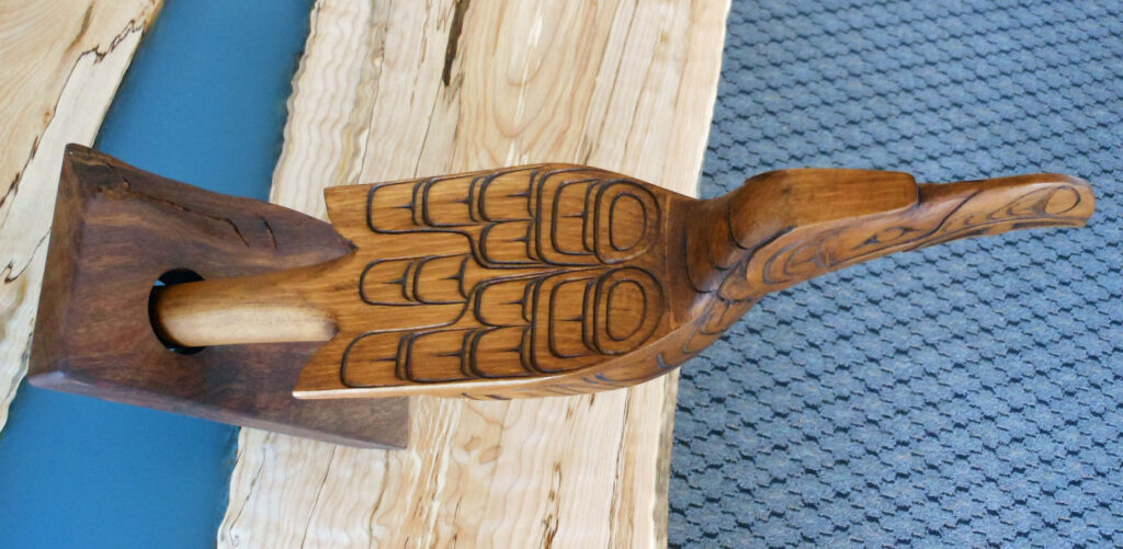 First Nations Raven and Sun Dance Rattle - Forest Gems Gallery