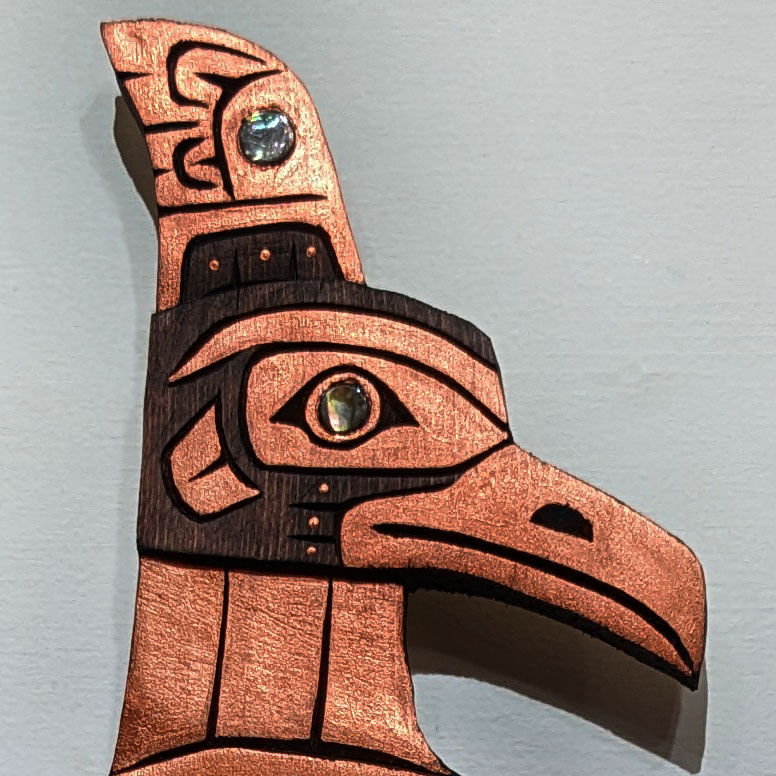 First Nations Heron Wall Panel - Forest Gems Gallery