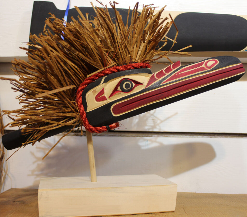 First Nations Hok-Hok Dance Rattle on Stand - Forest Gems Gallery