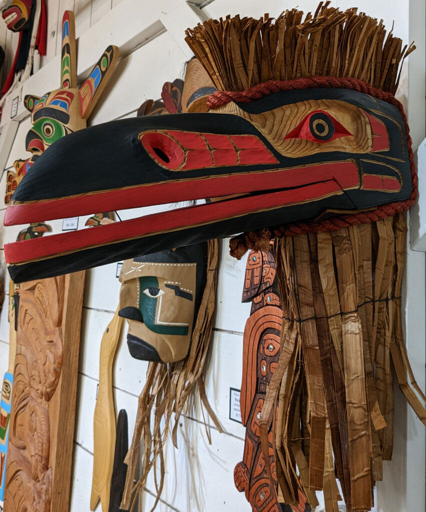 First Nations Articulated Raven Mask - Forest Gems Gallery