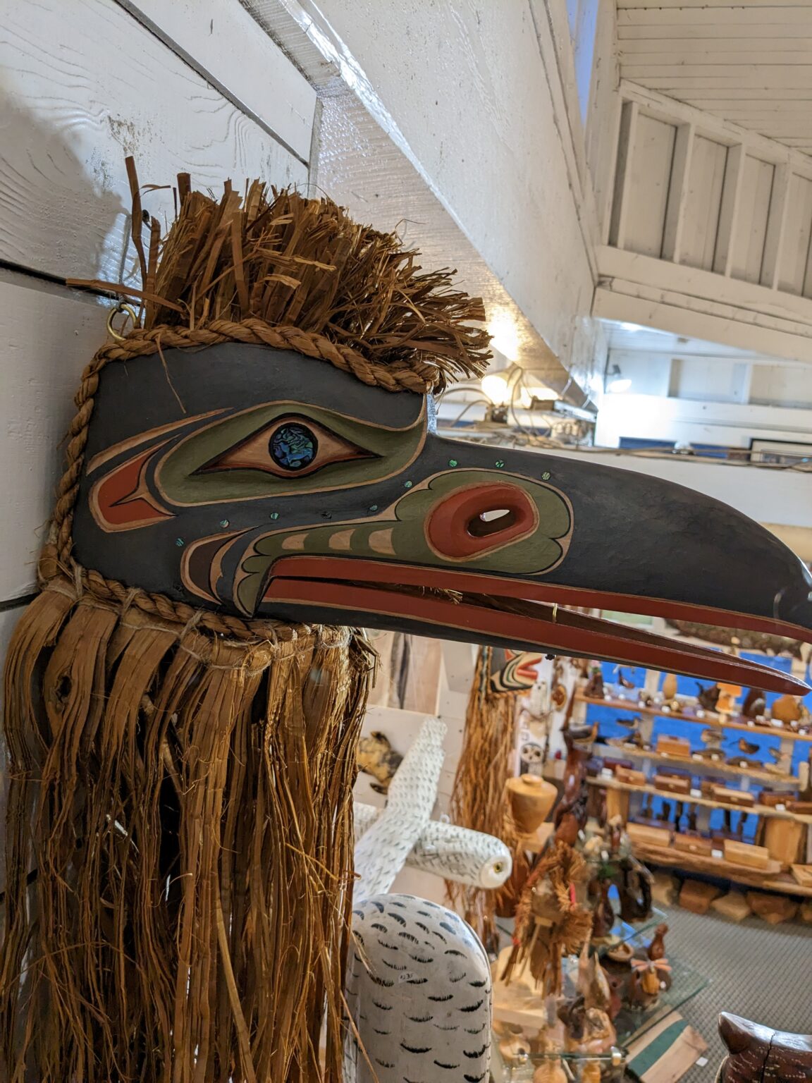 First Nations Articulated Raven Mask - Forest Gems Gallery