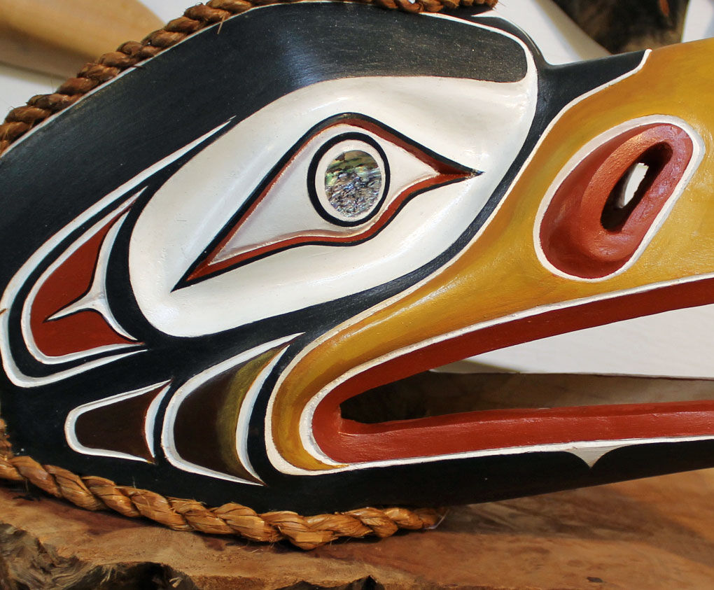 First Nations Eagle Hat Mask - Forest Gems Gallery