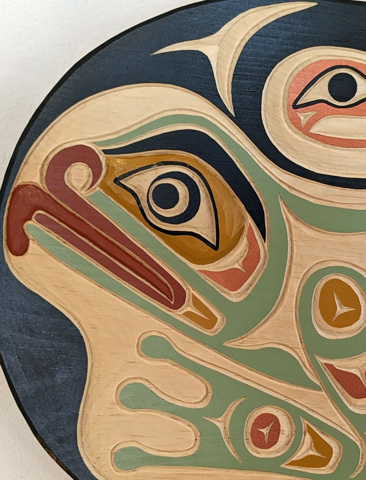 Squamish First Nation Frog and Frog Egg Panel - Forest Gems Gallery
