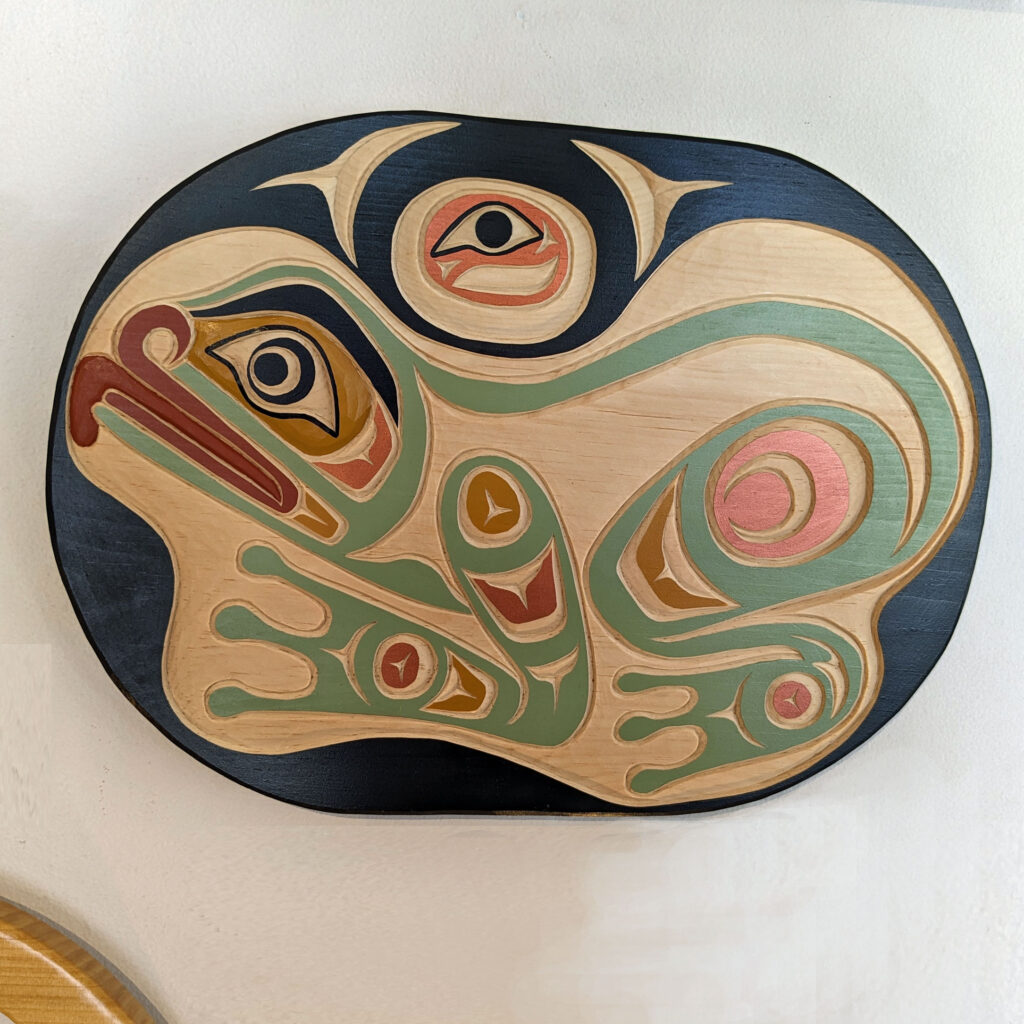 Squamish First Nation Frog and Frog Egg Panel - Forest Gems Gallery