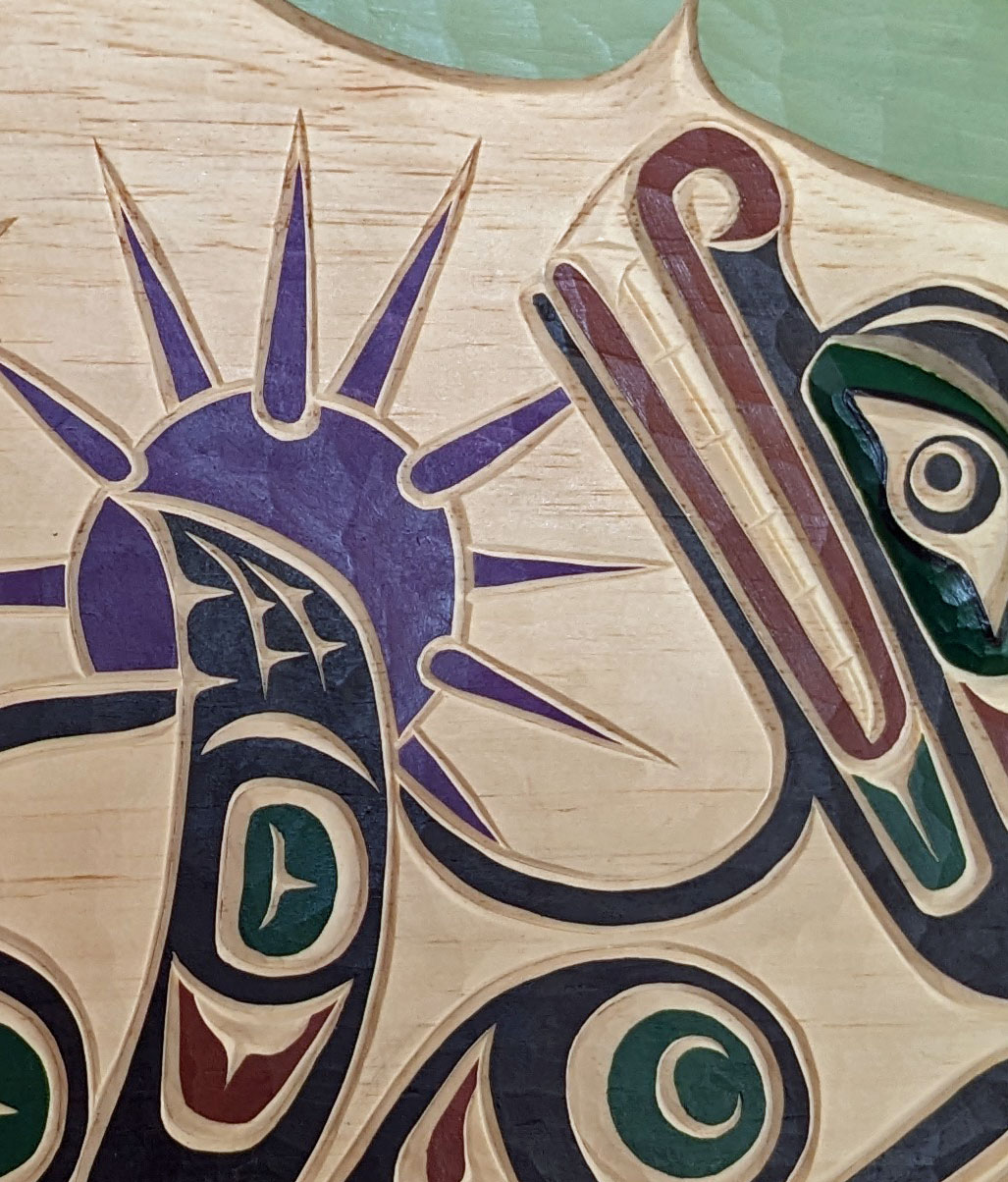 Squamish First Nation Otter and Sea Urchin Panel - Forest Gems Gallery
