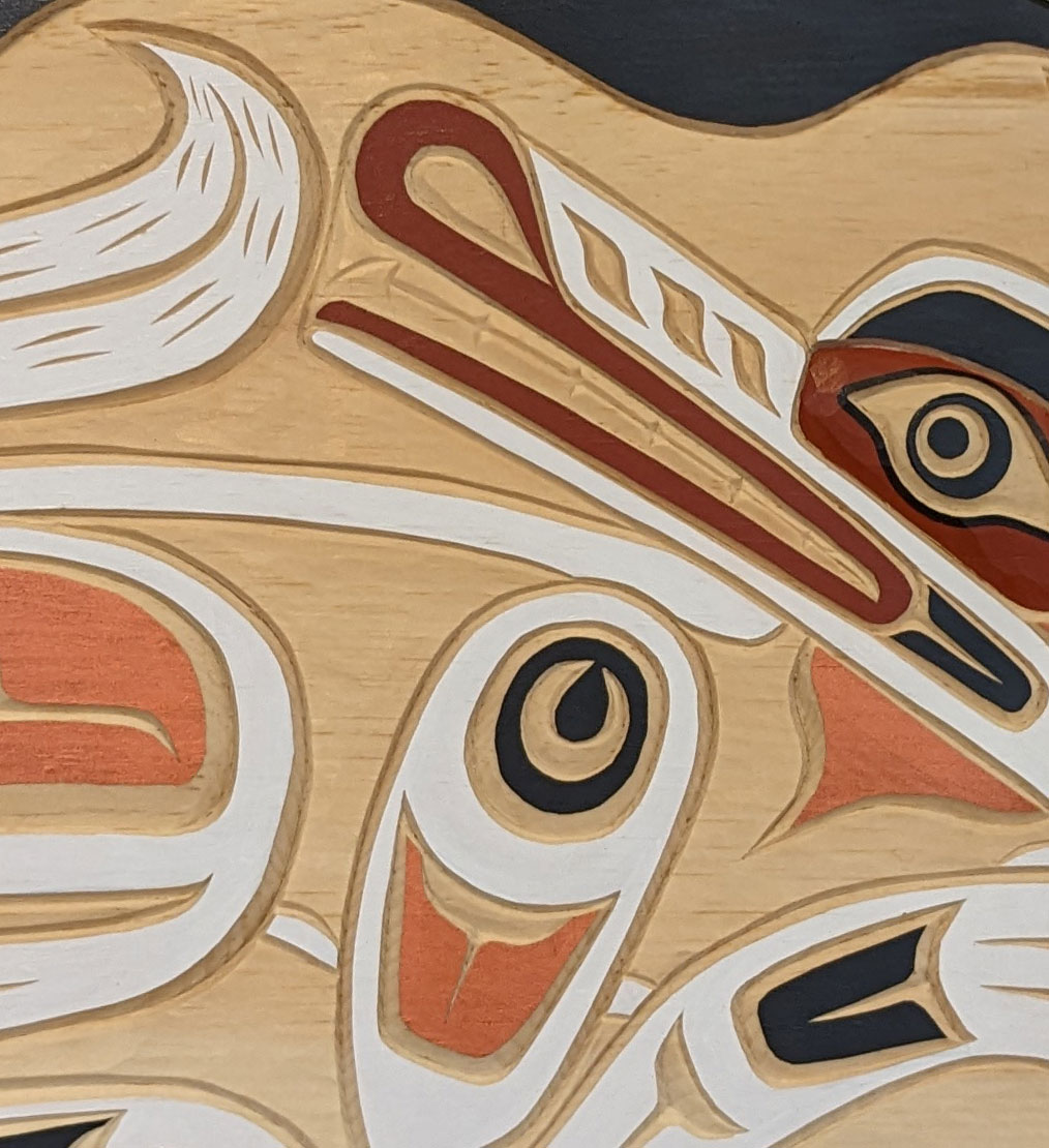 Squamish First Nation Spirit Wolf Panel - Forest Gems Gallery