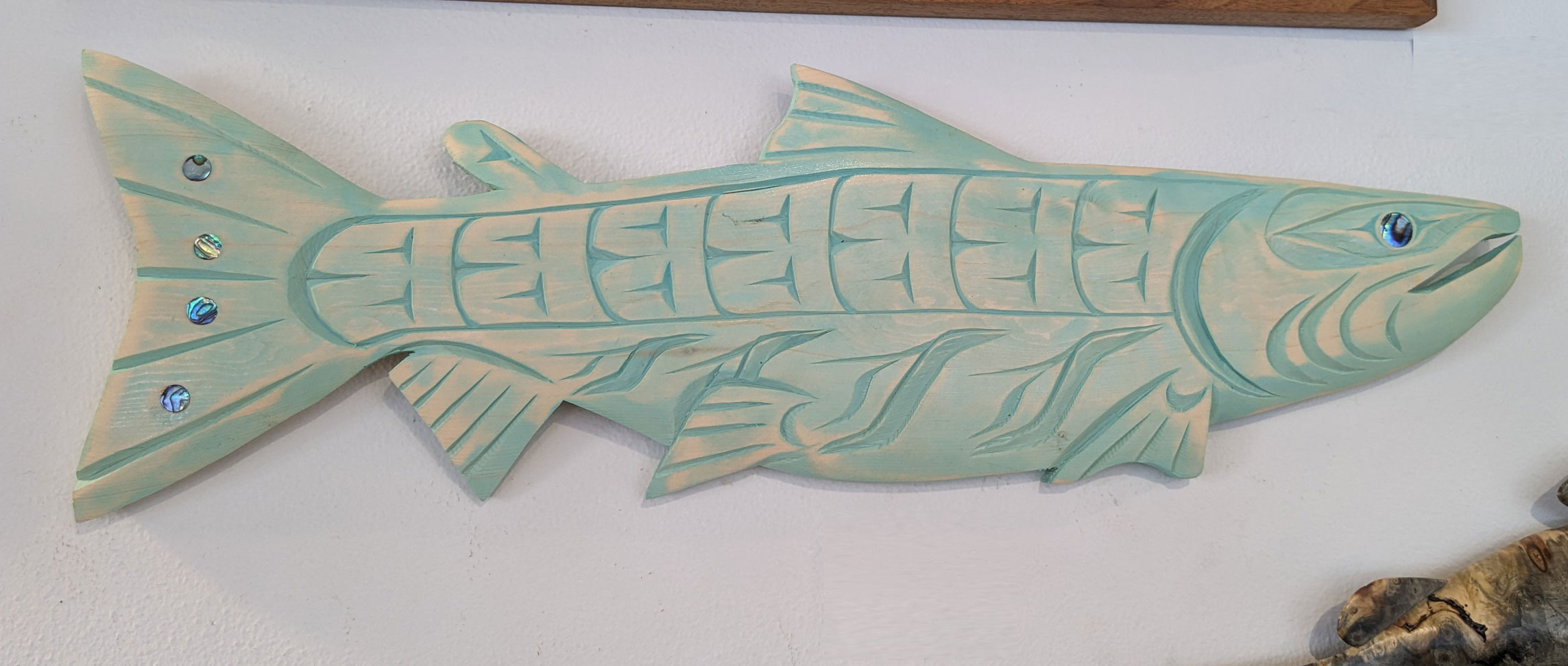 First Nations Spring Salmon Wall Panel - Forest Gems Gallery