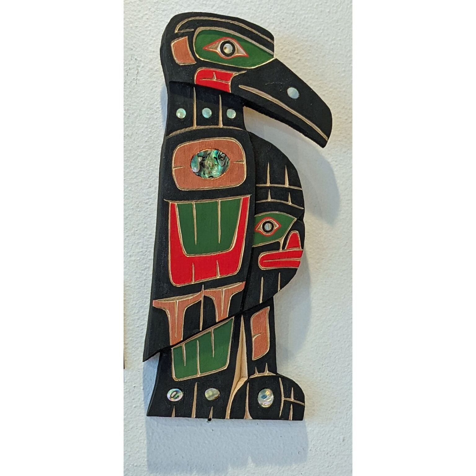 First Nations Raven with Abalone Inlays - Forest Gems Gallery