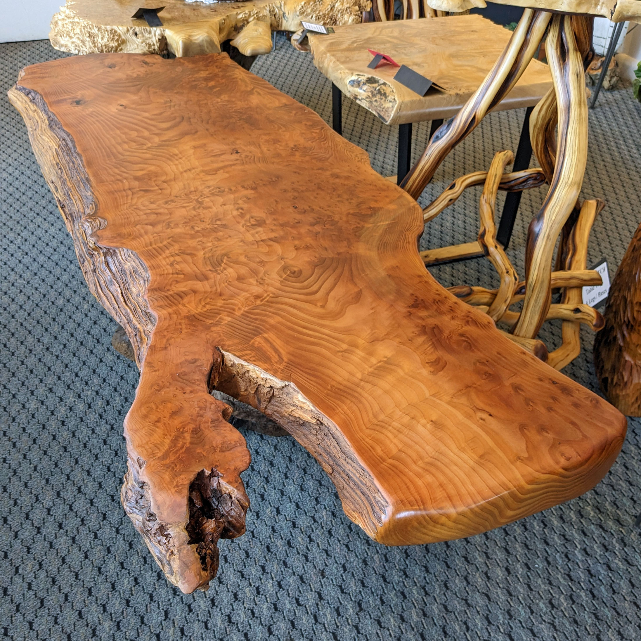 SOLD: Redwood Table Top 59 X 21 - Forest Gems Gallery