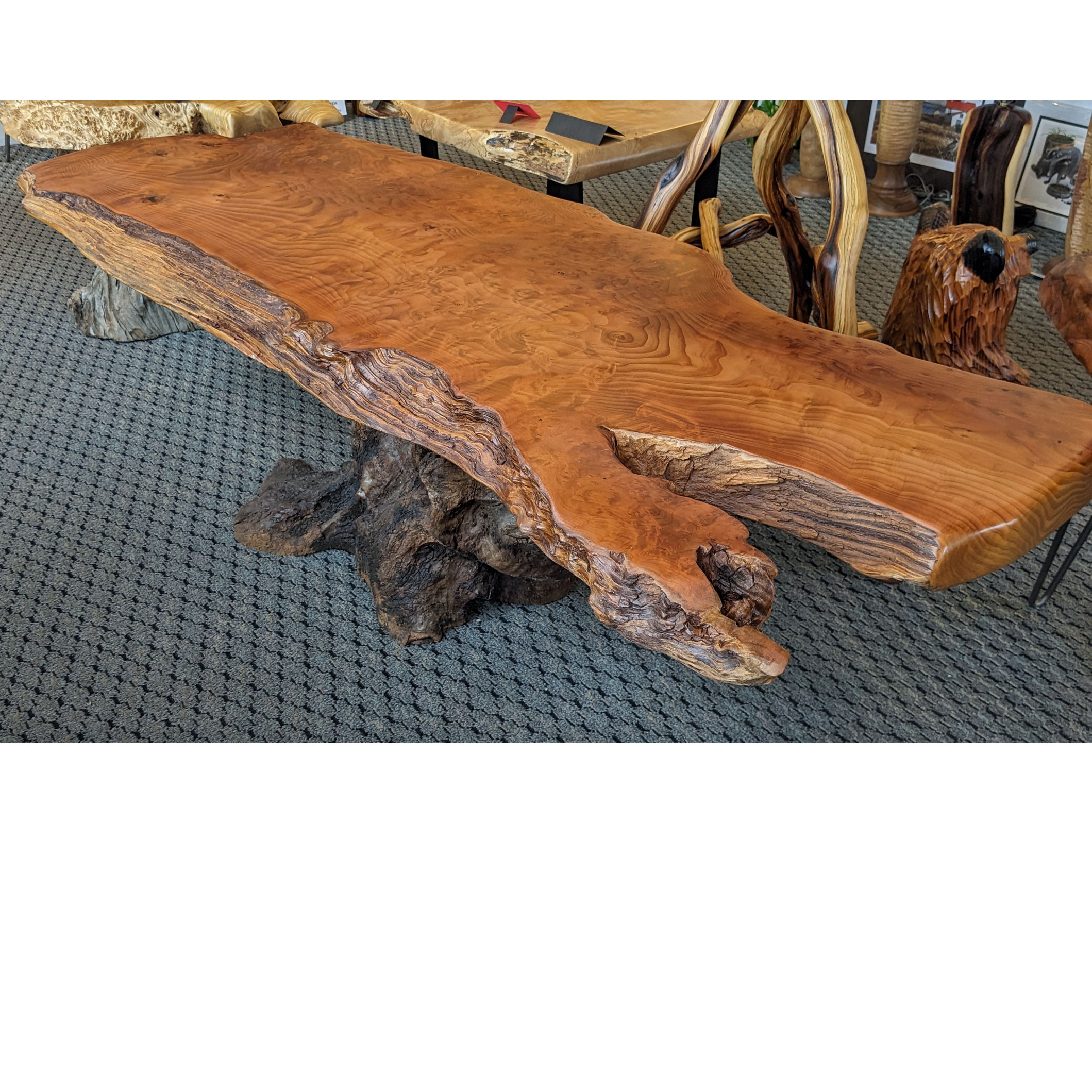 SOLD: Redwood Table Top 59 X 21 - Forest Gems Gallery