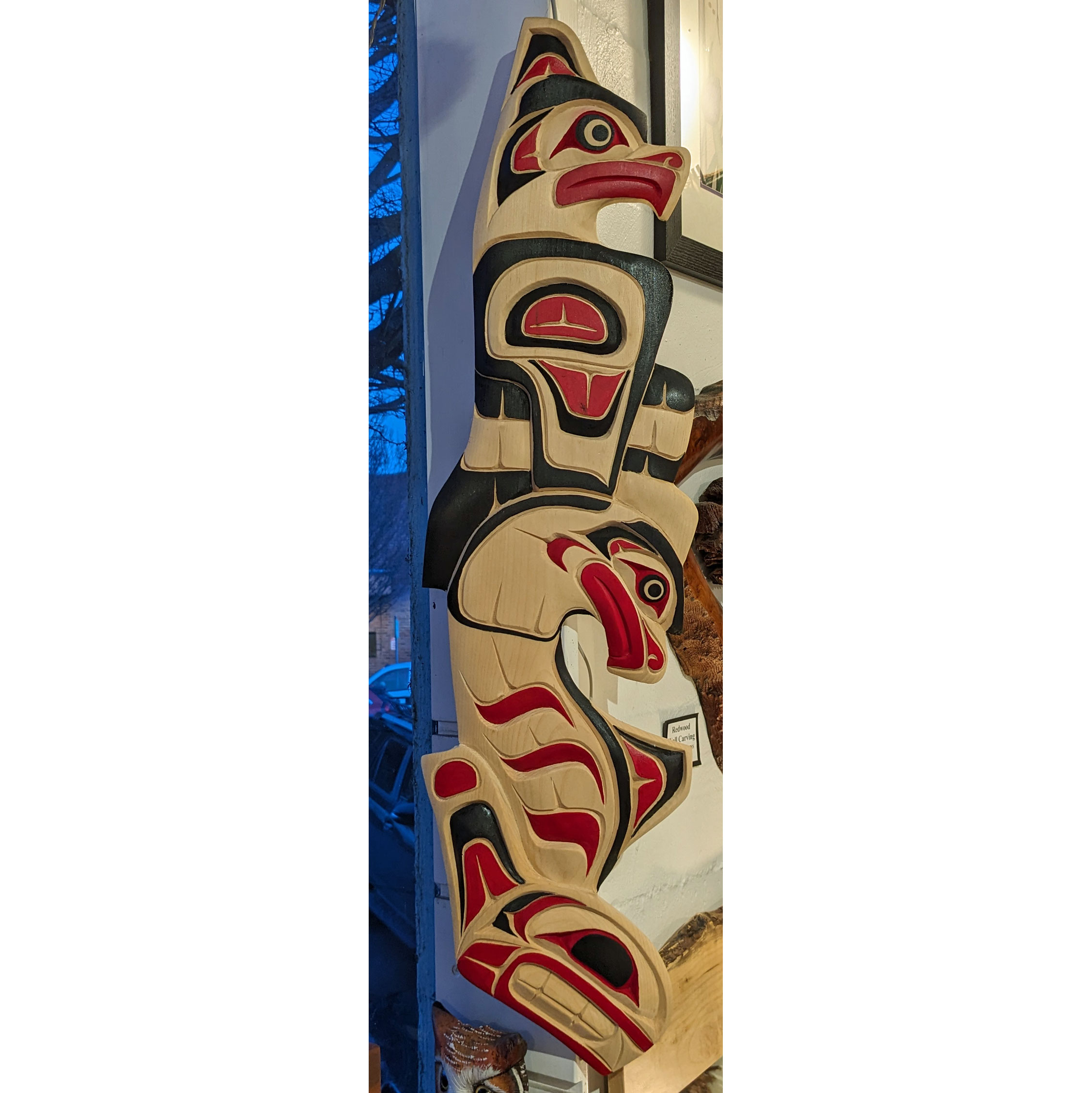 First Nations Thunderbird and Orca Whale Vertical Panel - Forest Gems ...