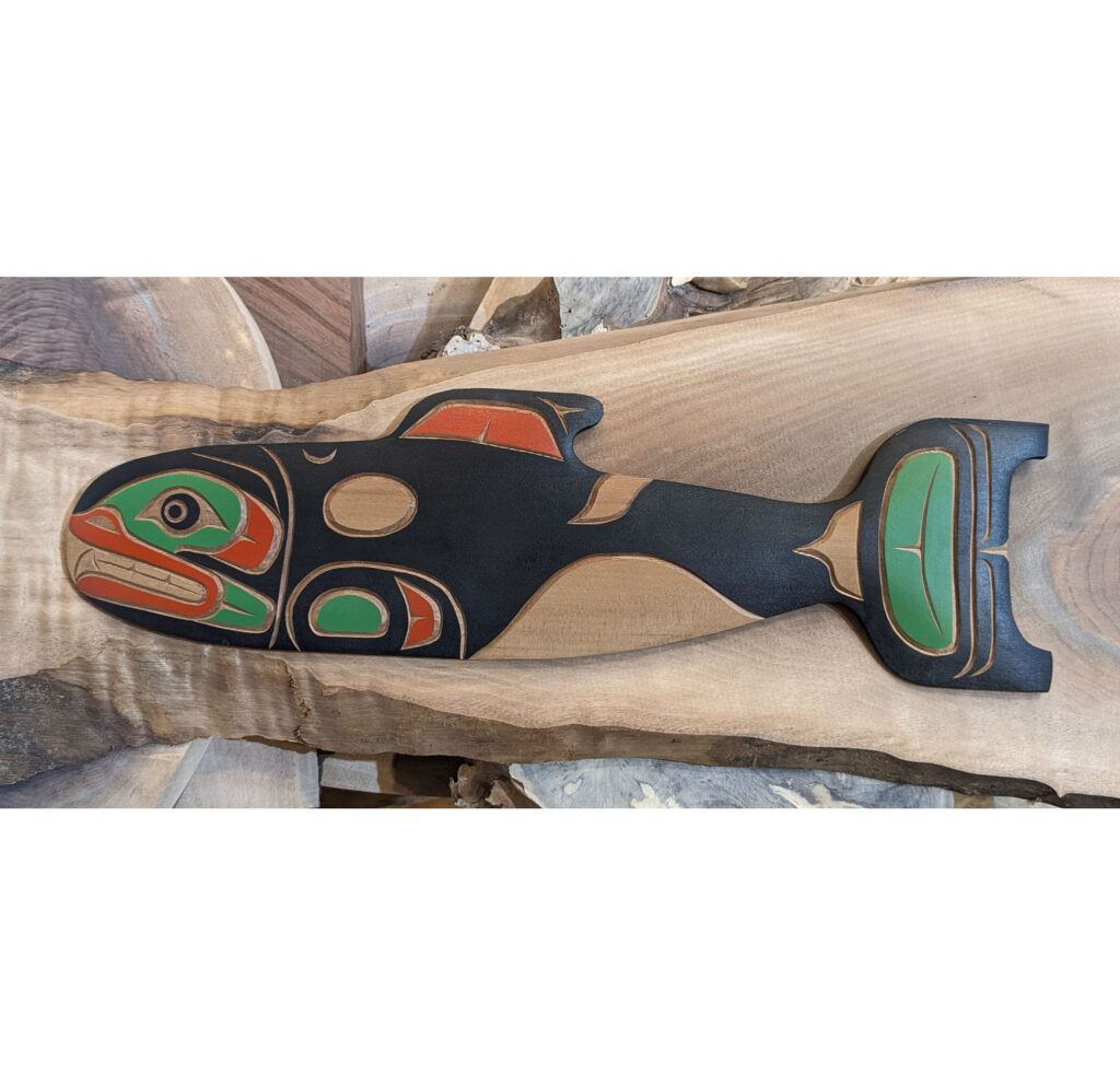 First Nations Orca Wall Panel, Left-facing - Forest Gems Gallery