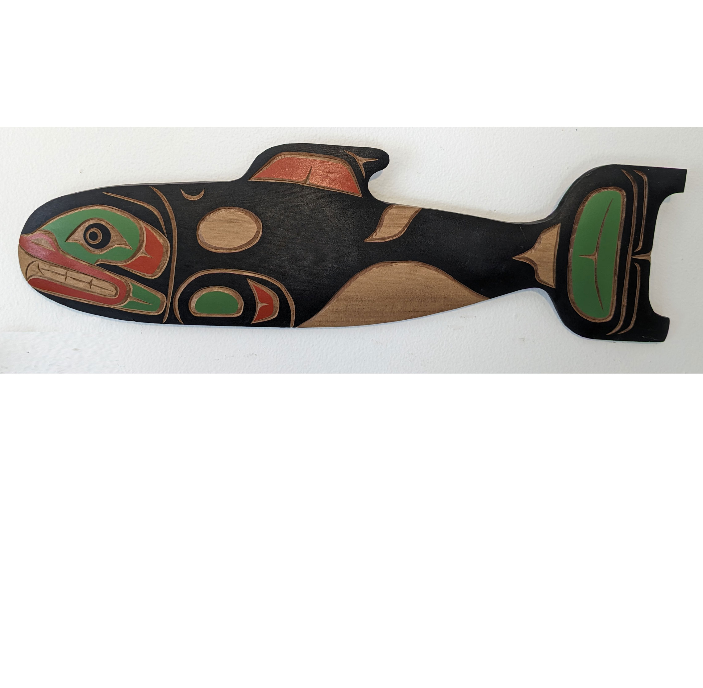 First Nations Orca Wall Panel, Left-facing - Forest Gems Gallery